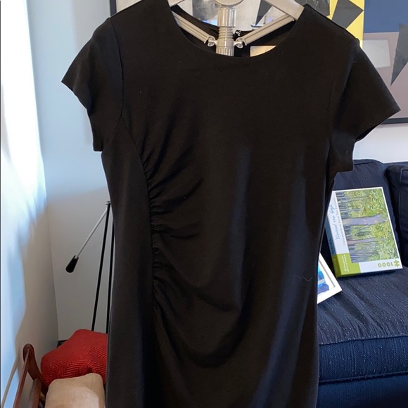 LOFT | Dresses | Loft Black Rouched Dress Brand New | Poshmark
